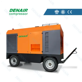 16 Bar Air Screw Compressors Diesel Mobile Type 15 - 20m3 / Min - Buy ...