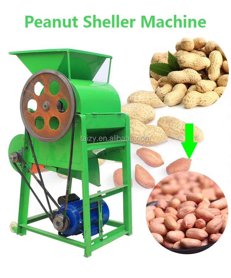 Peanut Decortication Sheller Deshell Machine Ground Nuts Shell Removing ...