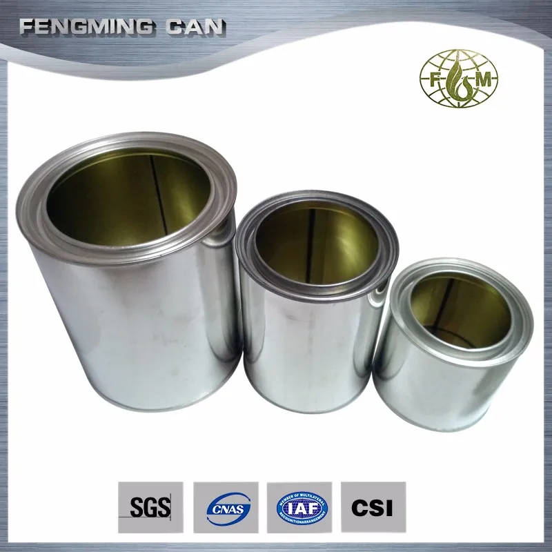 Dia. 84mm Tinplate Round Mini Paint Tin Cans With Internal Epoxy ...