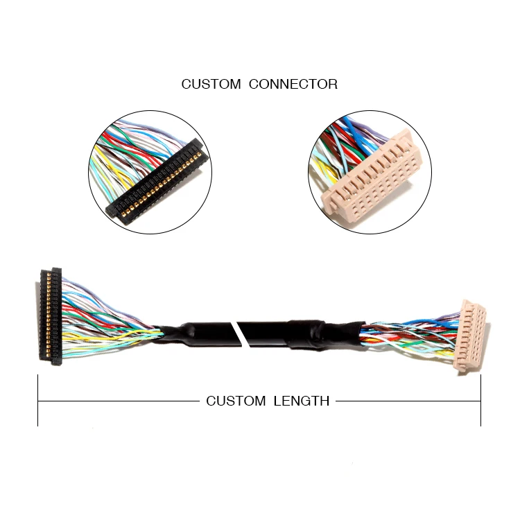 51p Custom 30 Lcd\lvds 20 Pin for Lcd Panel Sony 60pin Connector Types ...