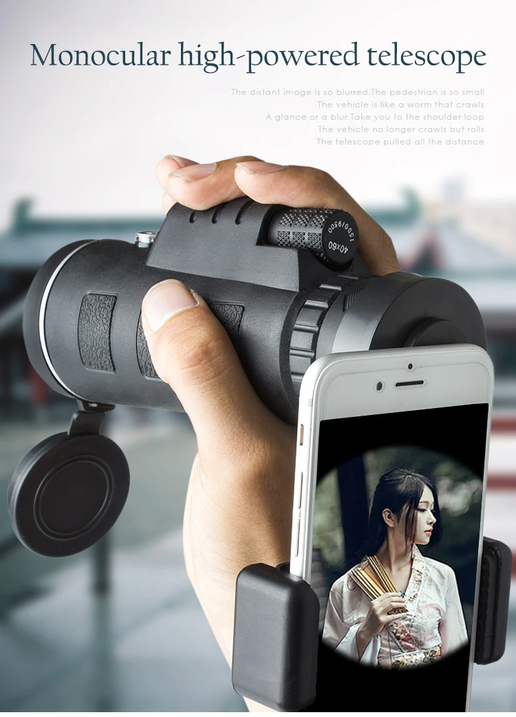 40x60 Hd Cellphone Monocular Telescope Camera Lens For Mobile Phone ...