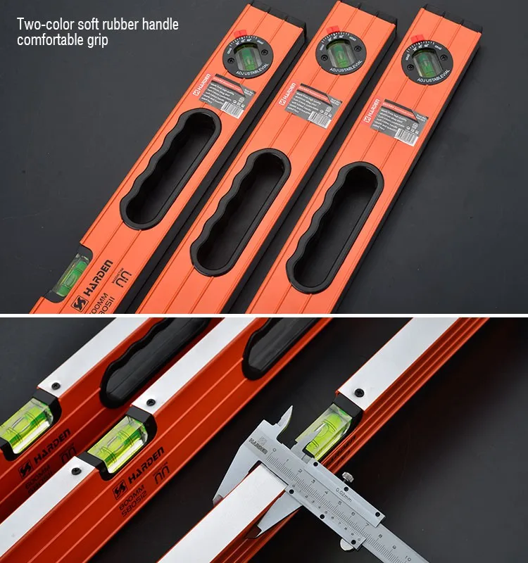 Professional Custom 600 800 1000mm Aluminum Spirit Level With Rubber ...