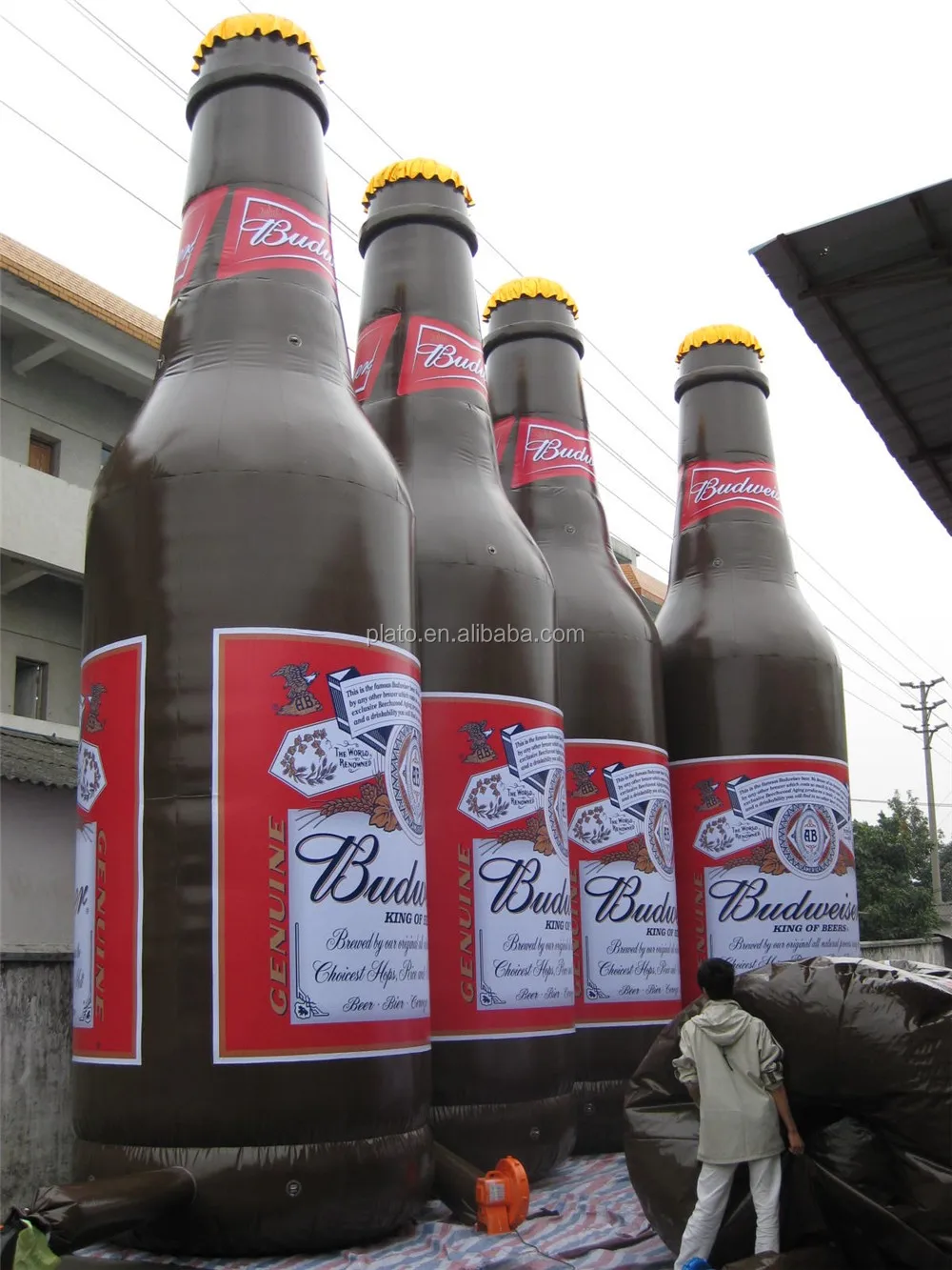 8m Inflatable Budweiser Beer Bottle Of Advertising Inflatable Budweise ...