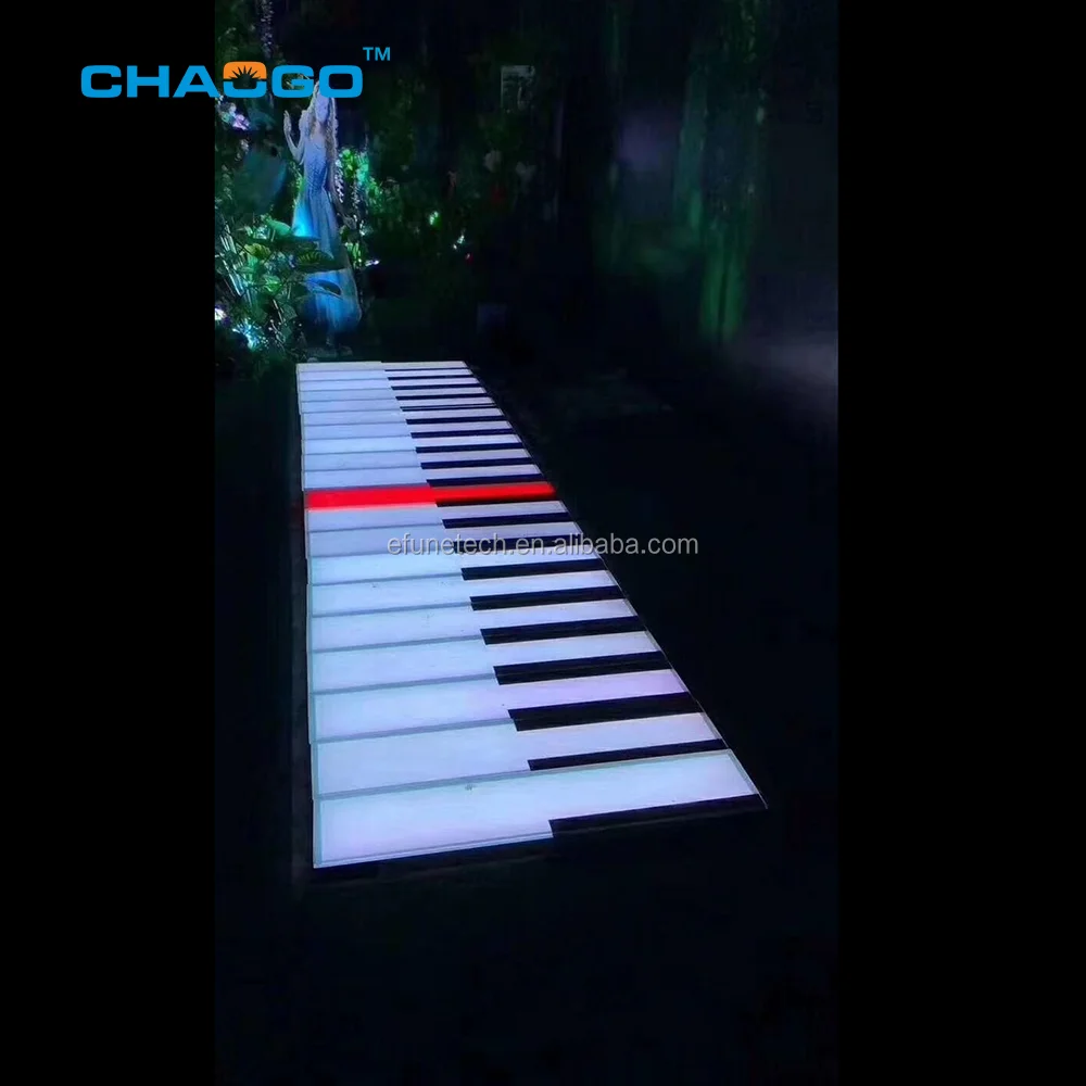 Custom Made Commercial Portable Led Piano Ground Floor Color Changing ...