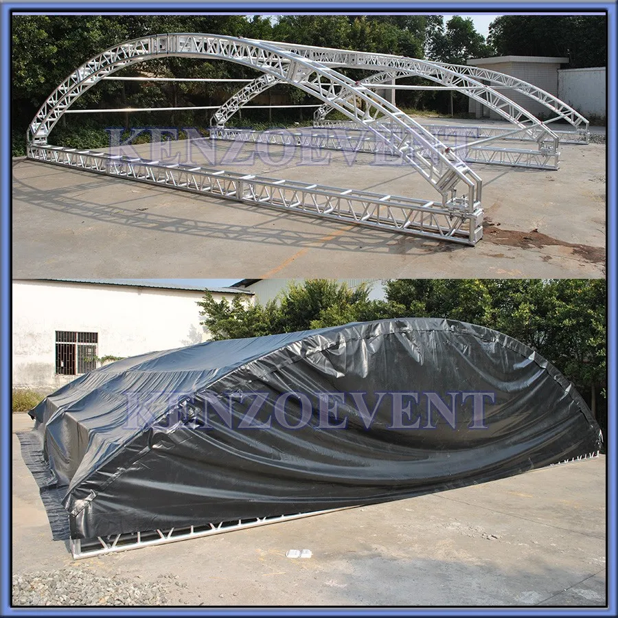 Aluminum Circular/semi Circle Roof Truss - Buy Semi Circle Roof Truss ...