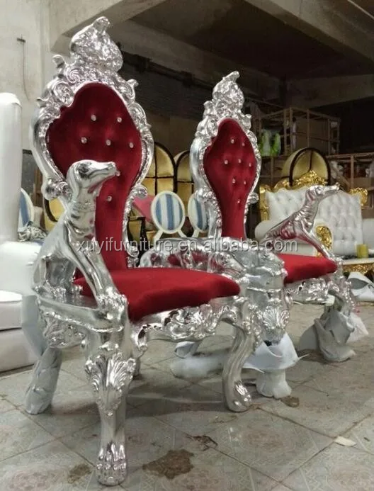 2016 Modern Castle Use High Back Baroque Queen Throne King Chair - Buy ...