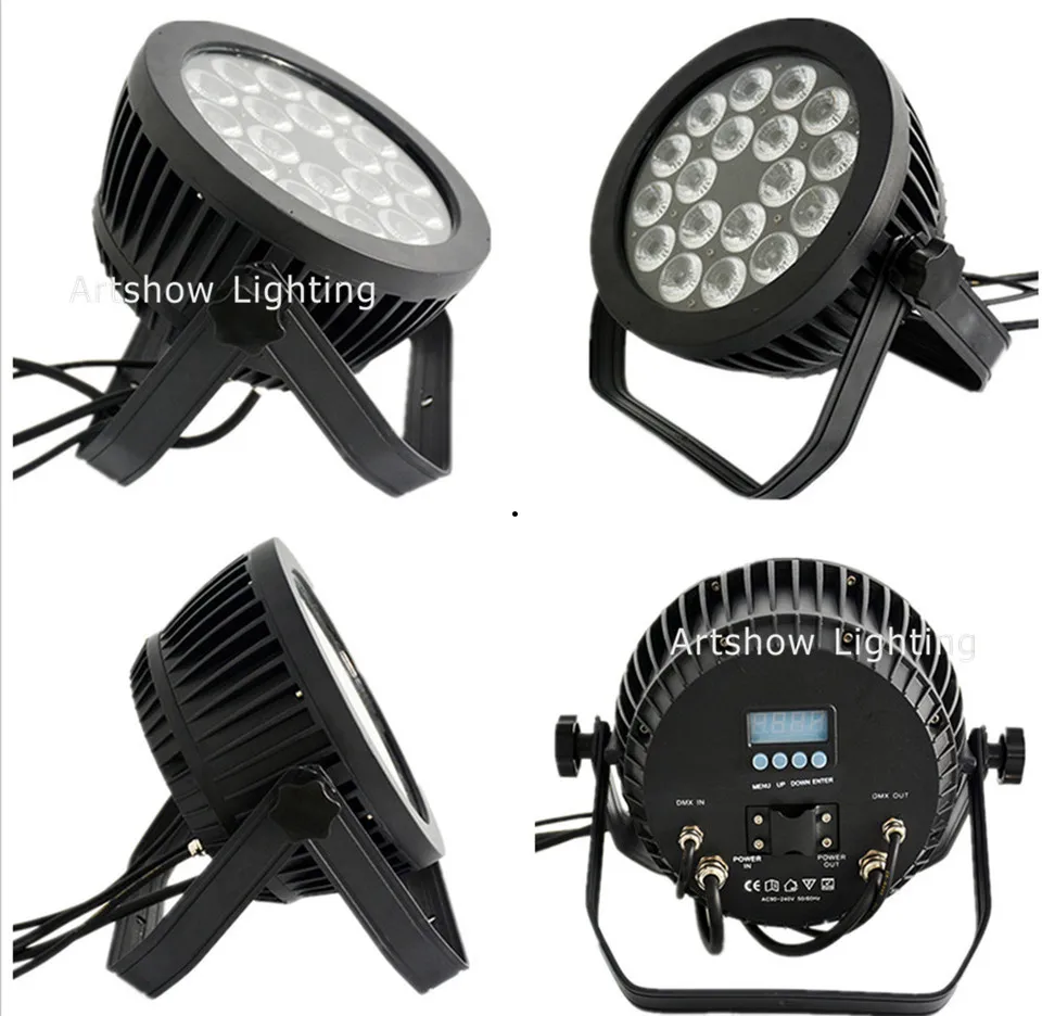 Ip65 Par Led 18x18w Rgbwa Uv 6in1 Outdoor Waterproof Led Dmx Par Light ...