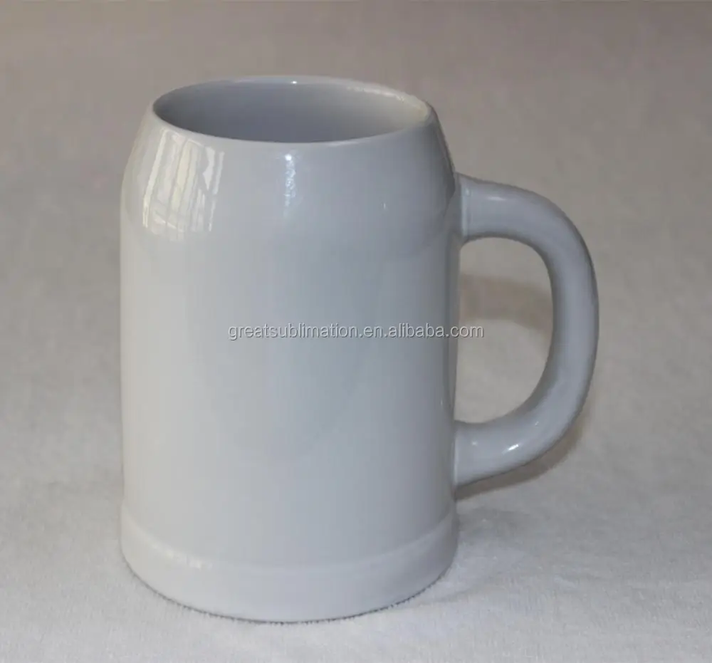 German Beer Steins Sublimation Ceramic Beer Mug Plain White Blank ...
