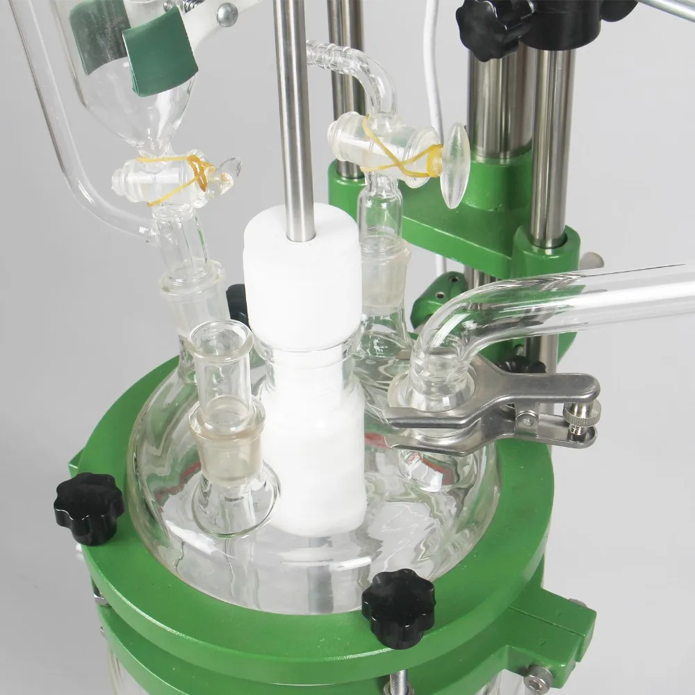 Laboratory Jacketed Glass Reactor Agitator Vessel 5l For Sale - Buy ...
