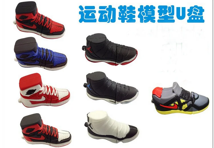 Custom Shape Jordan Sneaker Usb Flash Drive Shoes Usb Flash Drive With ...