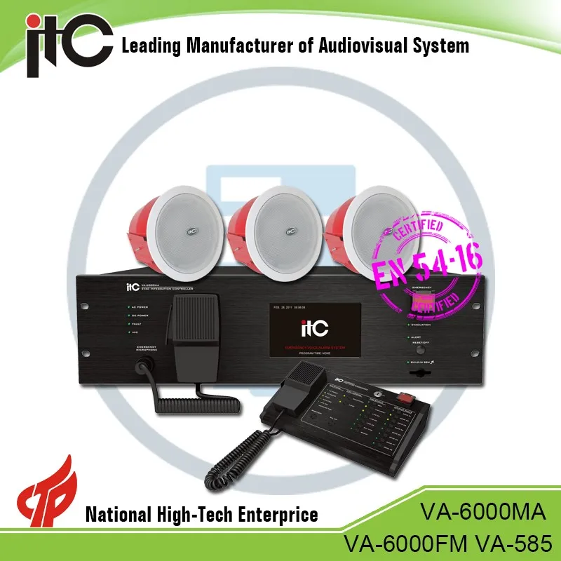 Itc Voice Evacuation Manager For Public Address,8 Zone Voice Alarm ...