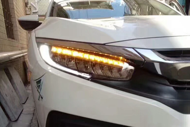 Tluuze Full Led Headlight With Dynamic Turn Signal For 2016 Civic - Buy ...