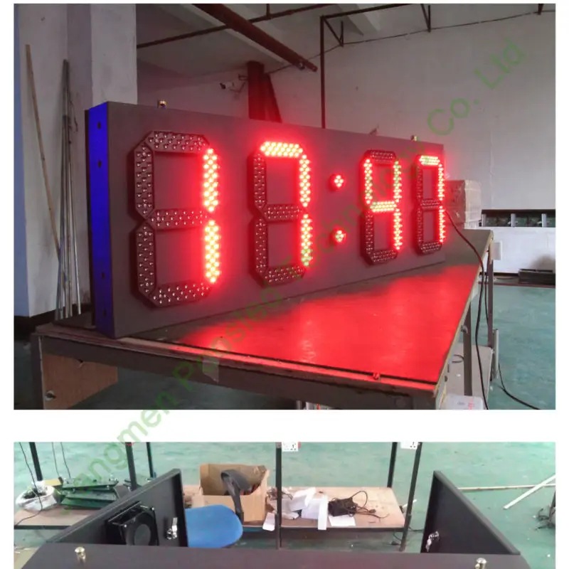 Digital Clock Led Display \ Time Temperature Panel Banner \ Time ...