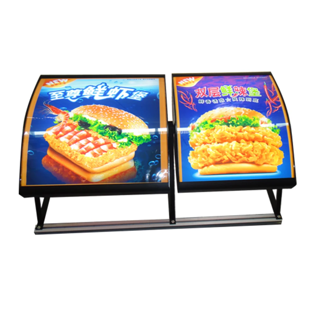 High Quality Led Fast Food Menu Board Illuminated Aluminum Frame Wall ...