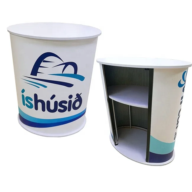 Trade Show Counter Advertising Table with Shelves| Alibaba.com