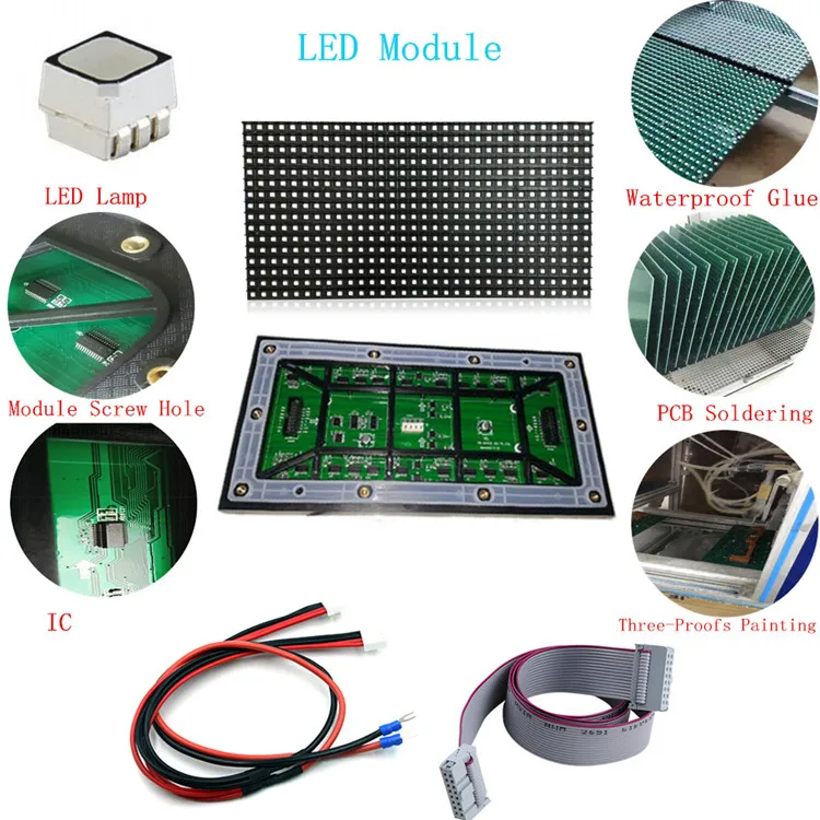 Outdoor 16x32 RGB LED Matrix Panel P8 SMD3535 - High Brightness