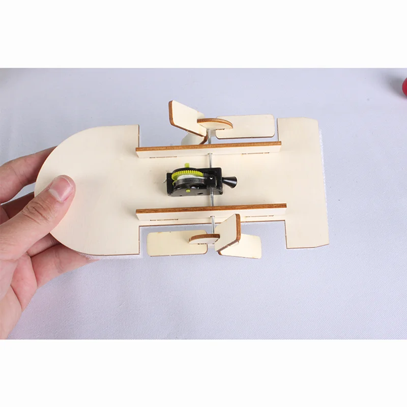 Diy Natural Wooden Toy Boat Assembly Kit Educational Toys For Kids ...