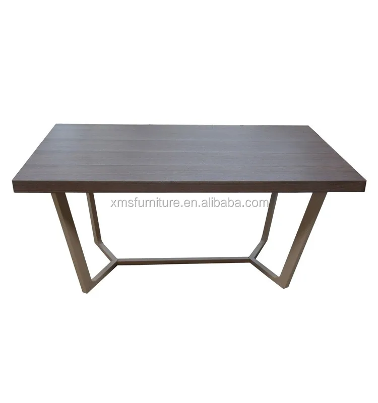 Metal+mdf Wood Type And No Folded 4 Seater Wood Dining Table Mdf Table ...