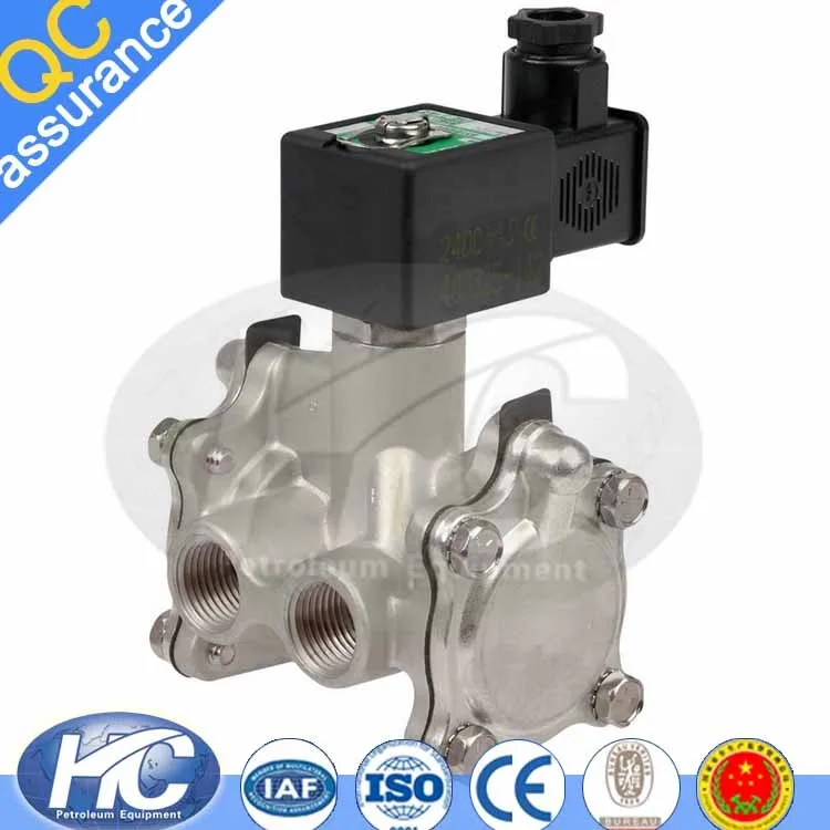 Factory High Efficiency 24vdc Solenoid Valve / Two Way Solenoid Valve ...