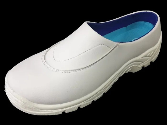 Anti-static & Anti-slip White Safety Work Clogs Shoes For Lab. / Clean ...
