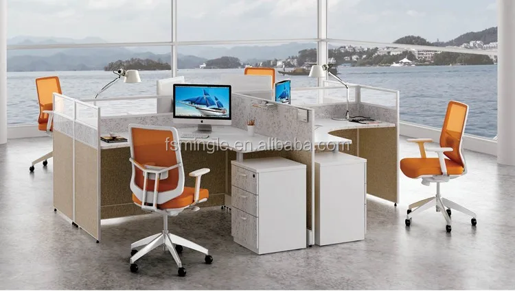 Triangle Shape Open Area Office Workstation With Melamine Board - Buy ...