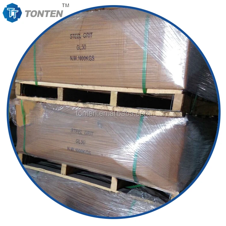 TONTEN Sandblasting Angular Grain Steel Grit G14-G120