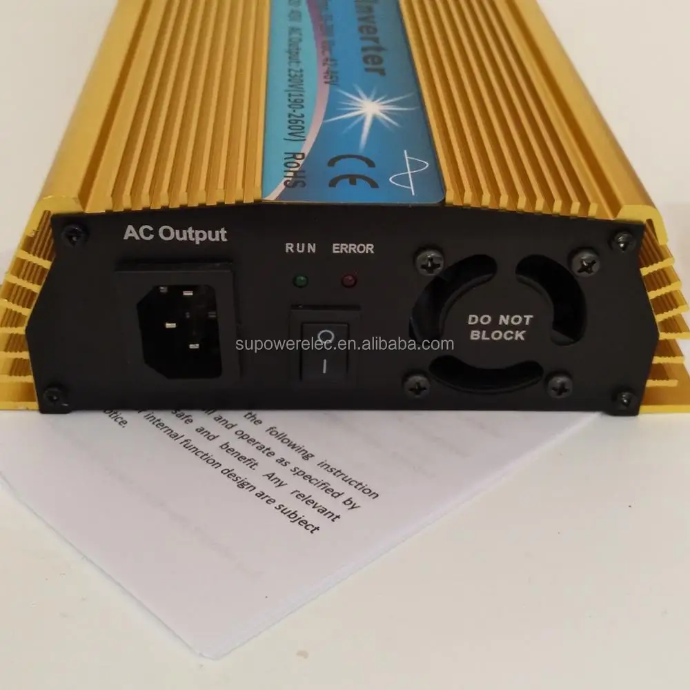 Input 20-45v Dc 1kw Solar Grid Tie Micro Inverters 1000w Mppt Function ...