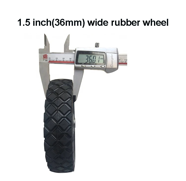 Ready To Ship 6x1.5 Inch Semi-hollow Solid Rubber Wheels With Bearing ...
