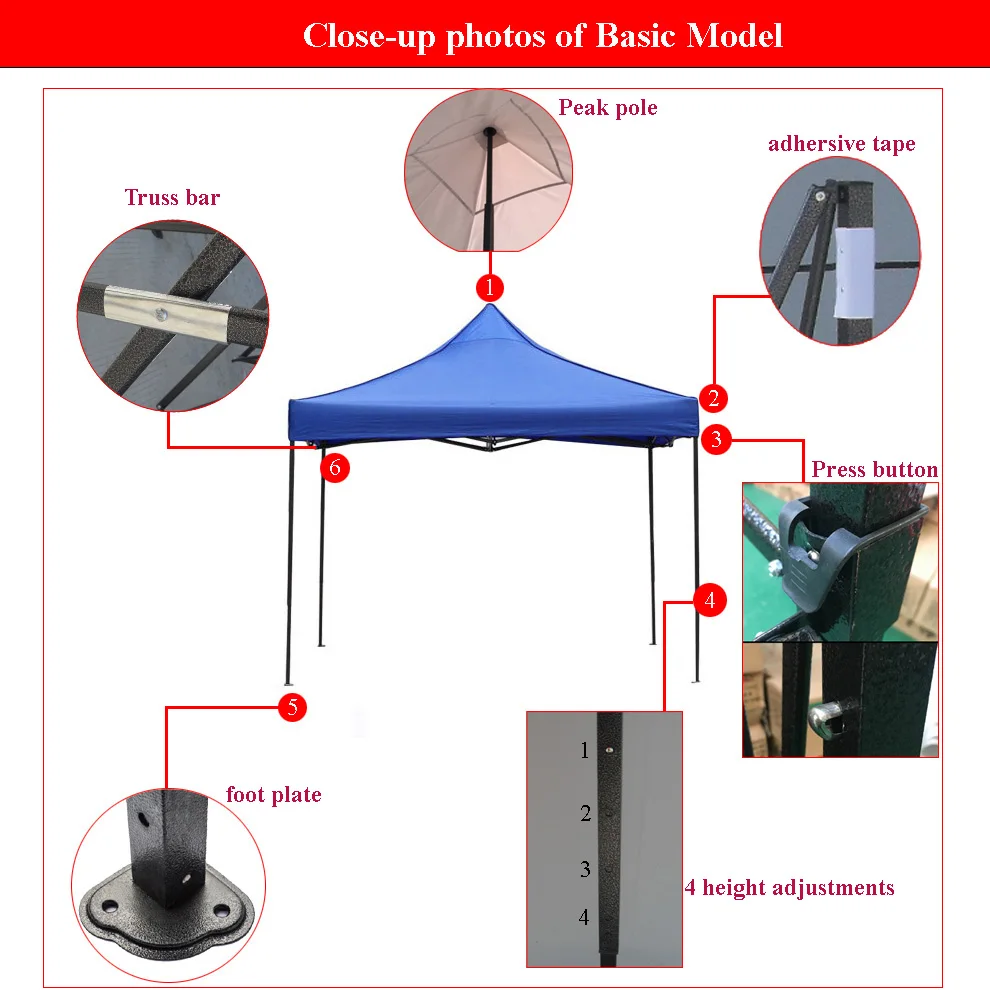 Foldable Pavilion 3m X 3m - Portable and Versatile Shelter