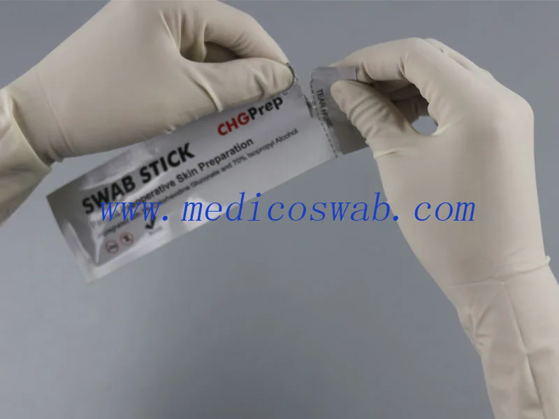 Medical Chlorhexidine Prep Swab Sticks(2%chlorhexidine Surgical ...