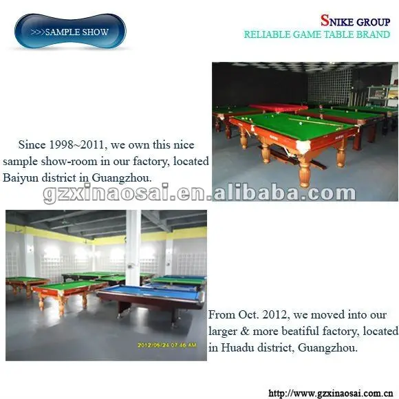 Cheap Brand English Snooker Tables - Quality & Durability