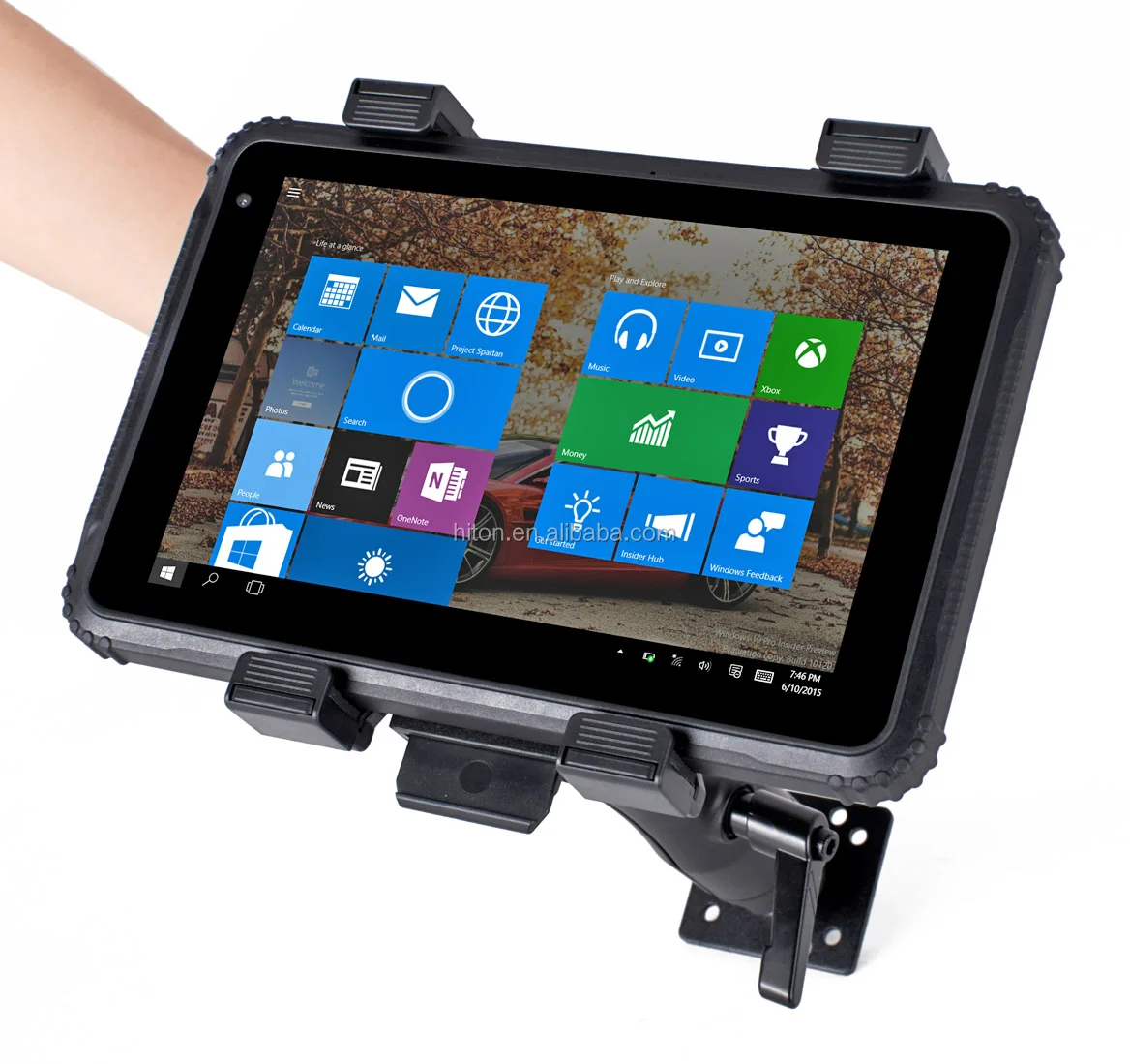 Win 10 Industrial Ip67 8''rugged Tablet Pc With Nfc Ar Film Hand Strip ...