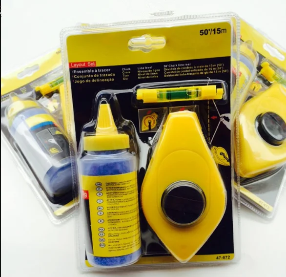 15m/30m Chalk Line 3pc Chalk Line Set Chalk Line Reel Set - Buy Chalk ...