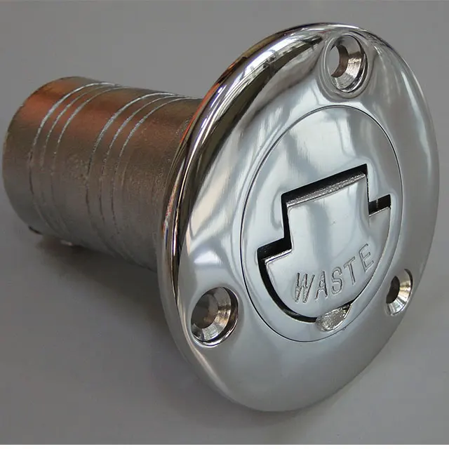 Marine 316 Stainless Steel Fuel Gas Boat Deck Fill / Filler With Cap ...