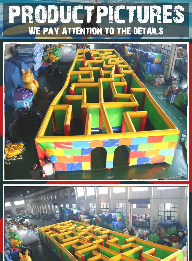 Customized Commercial Inflatable Obstacle Course & Maze for Rental