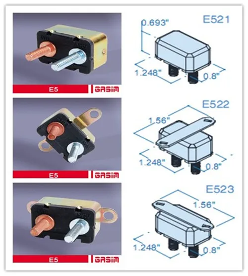 50 Amp 12v Volt Dc Low Voltage Circuit Breaker For Car Audio Amplifier ...