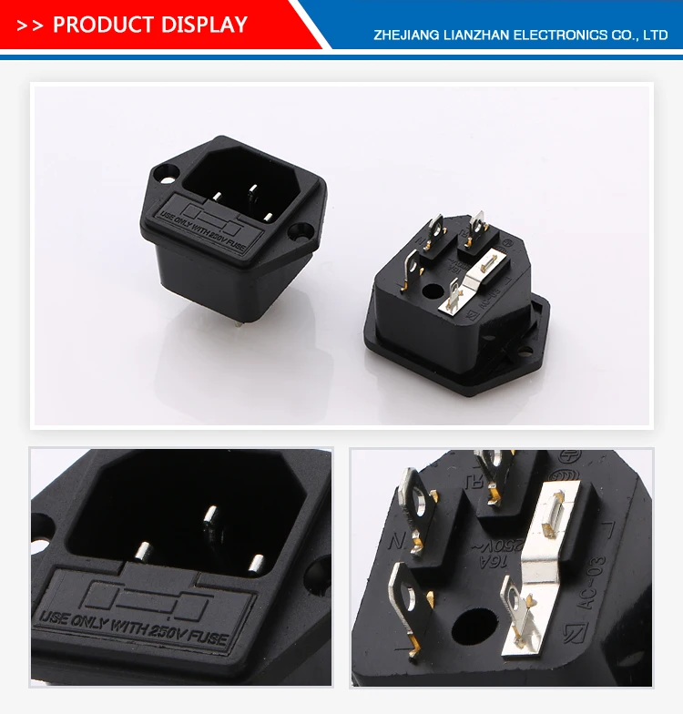 15a 3 Pins Retractable Power Ac Sockets Electrical Ac Powersocket With ...