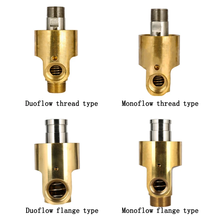 50A NPT Male Thread Brass Water Rotary Union Quick Coupler