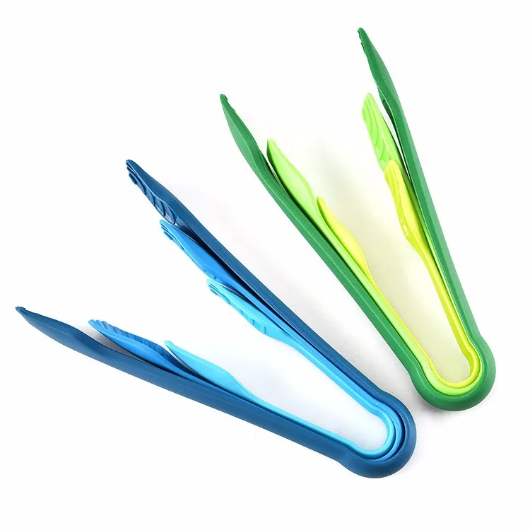 Amazon Hot Selling Kitchen Cooking Tool Mini Plastic Food Tongs Bread ...