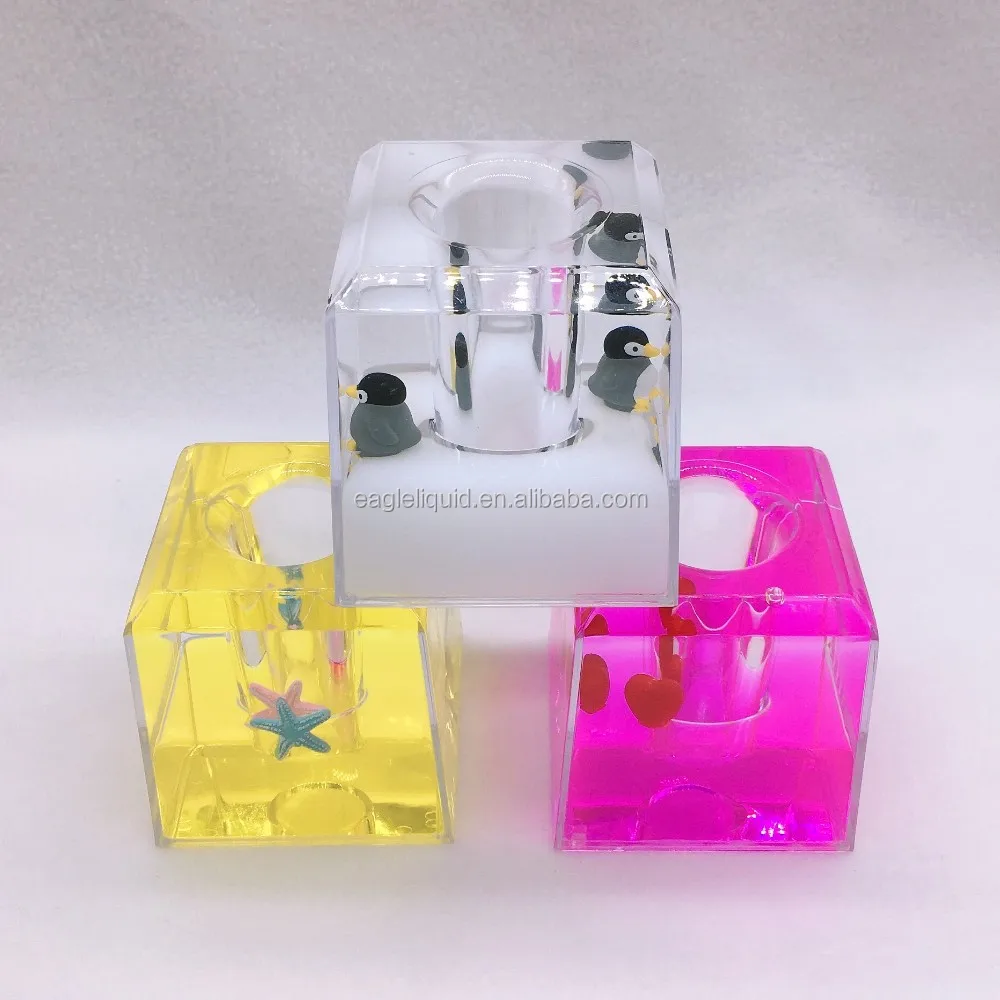Customized 3d Floater Aqua Liquid Pen Holder Square - Buy Liquid Pen ...