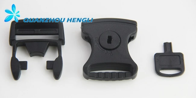 25mm Plastic Lock Buckle With Key - Buy Plastic Buckle Key,Lock Buckle ...