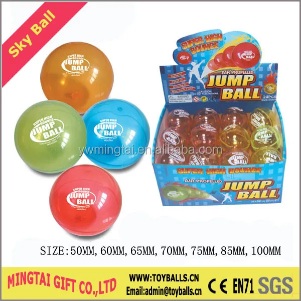 75MM Hollow TPU Super High Flashing Bouncing Sky Ball