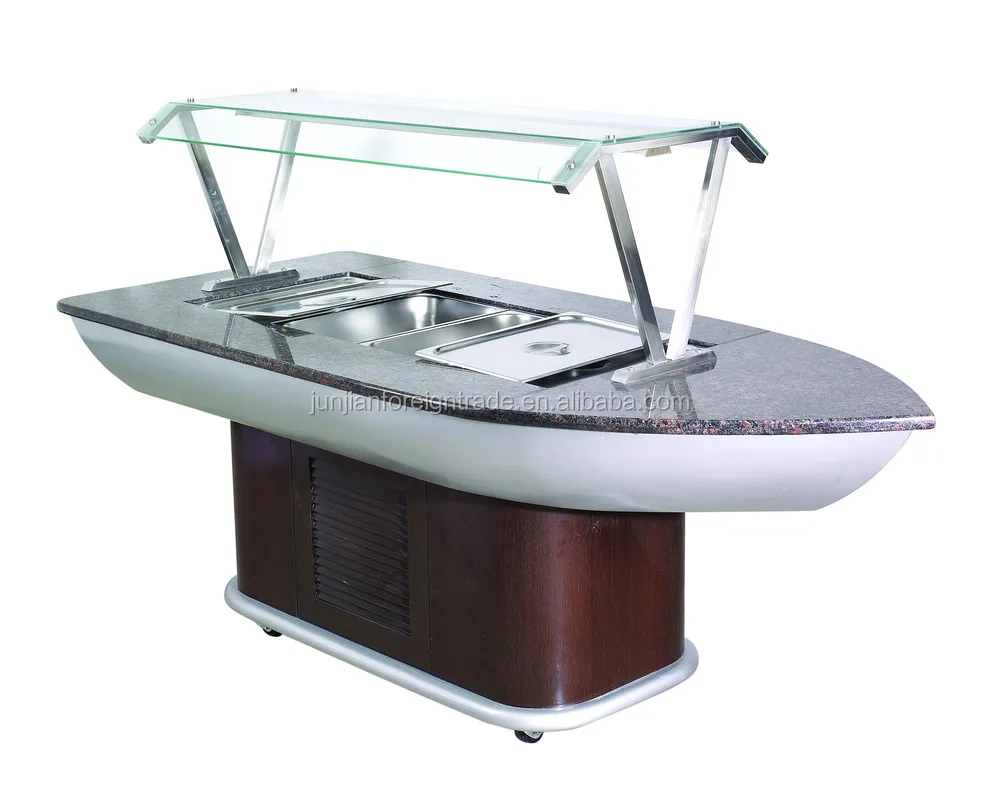 E-p1800fl8 Round Type Salad Bar Buffet Display For Hotel And Restaurant ...