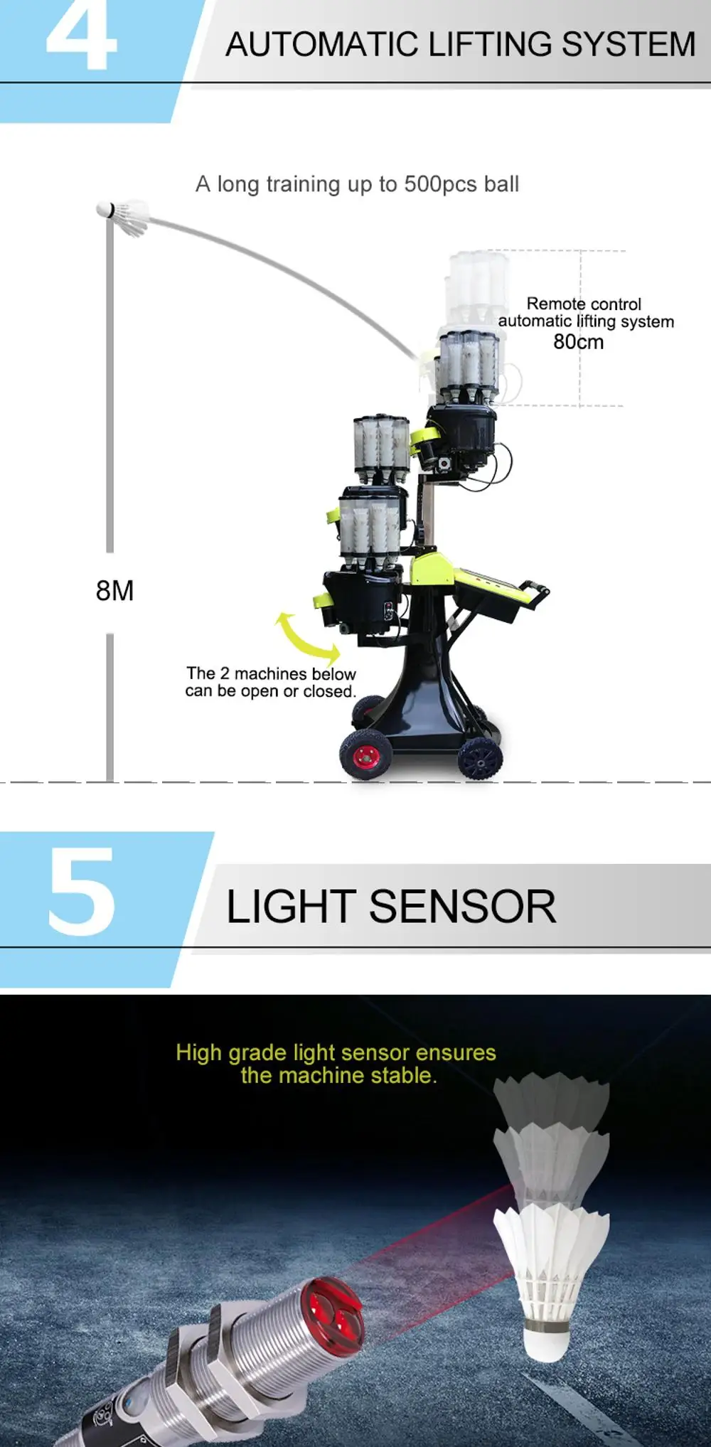 Db40 High End Intelligent Shuttlecock Training System In Sale From ...