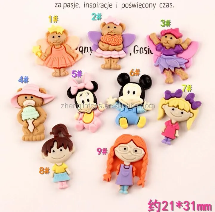 High Quality Resin Cartoons Accessories Kids Inkpad Diy Hair Handcrafts ...