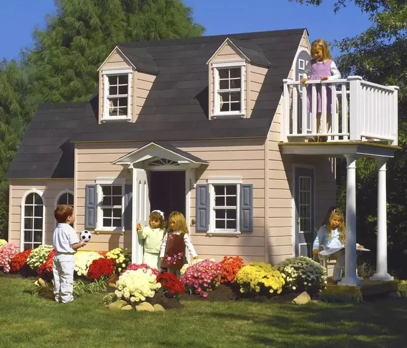 Waterproof Cubby House Child House Kid Playhouses Modern House - Buy ...