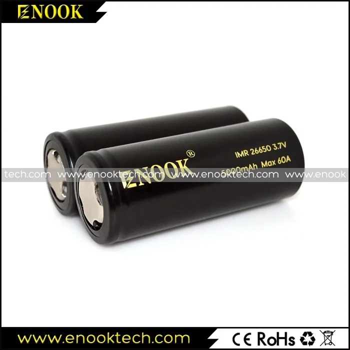 Enook 26650 3.7v 5000mah Max 60a Rechargeable Batteries - Buy Enook ...