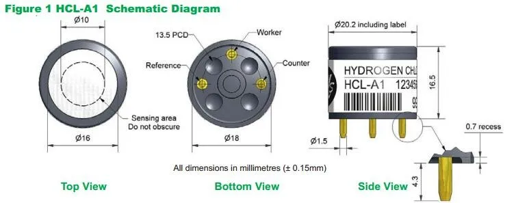 Original Hydrogen Chloride Sensor Hcl-a1 From Alphasense - Buy Hydrogen ...