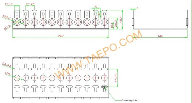 11 Ways 10 Pair Lsa Module Krone Back Mount Frame - Buy Krone Back ...