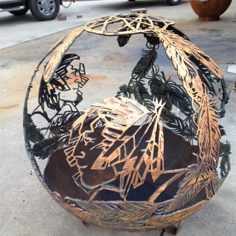 Outdoor Park Decoration - Large Stainless Steel Earth Sphere Sculpture ...